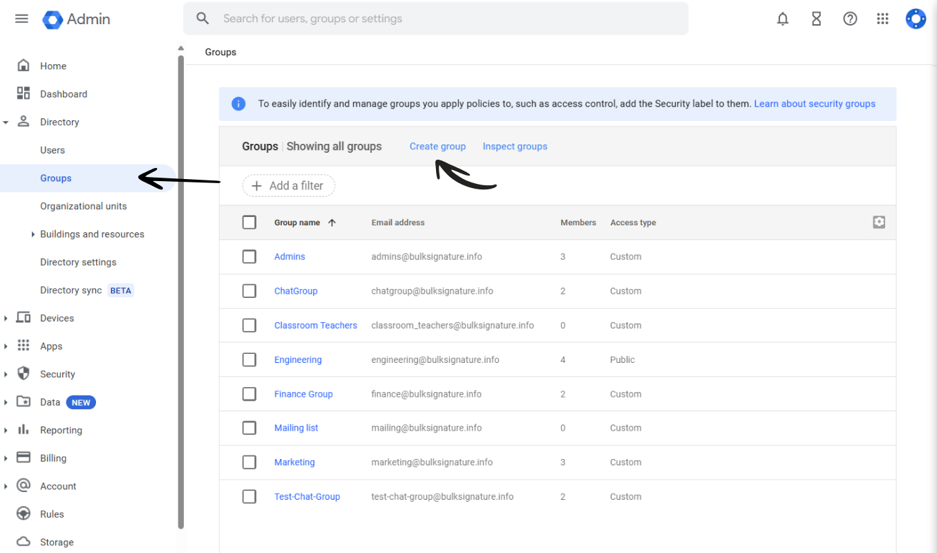 How to Customize App Access on Google Admin - BulkSignature