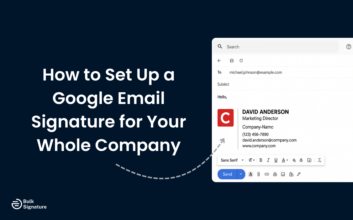 How to Set Up a Google Email Signature for Your Whole Company