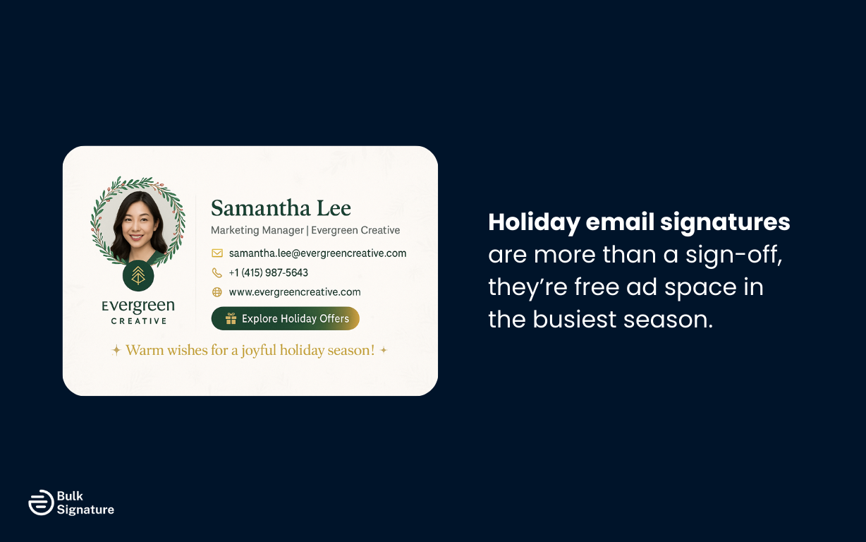 Happy Holidays Email Signature Ideas for - BulkSignature