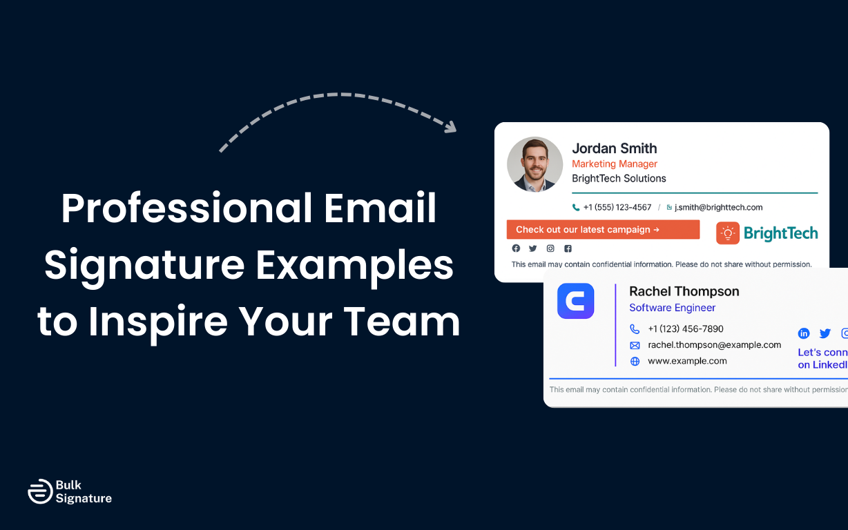 Professional Email Signature Examples to Inspire - BulkSignature