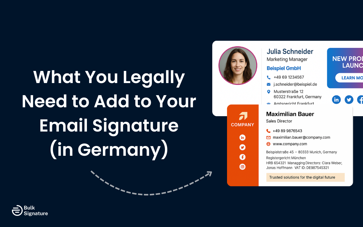 What You Legally Need to Add to Your Email Signature (in Germany)