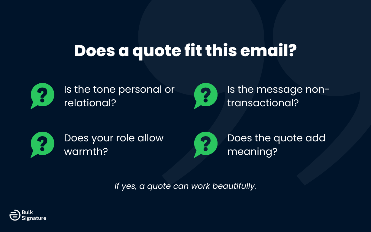 45+ Clever and Professional Email Signature Quotes