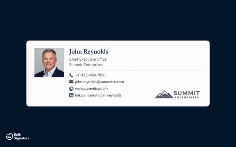 Best Construction Company Email Signature - BulkSignature