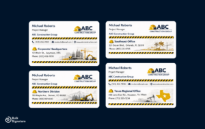 Best Construction Company Email Signature Templates