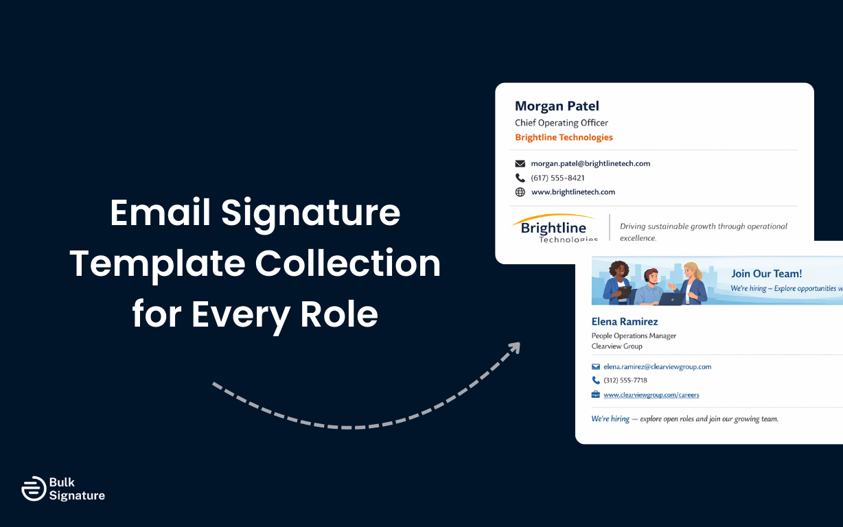 Email Signature Template Collection for - BulkSignature