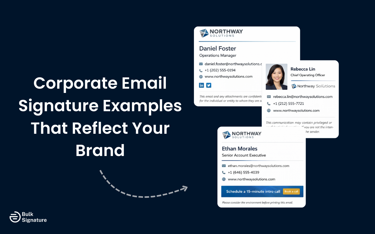 Corporate Email Signature Examples That - BulkSignature