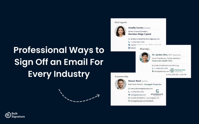Professional Ways to Sign Off an Email For Every Industry