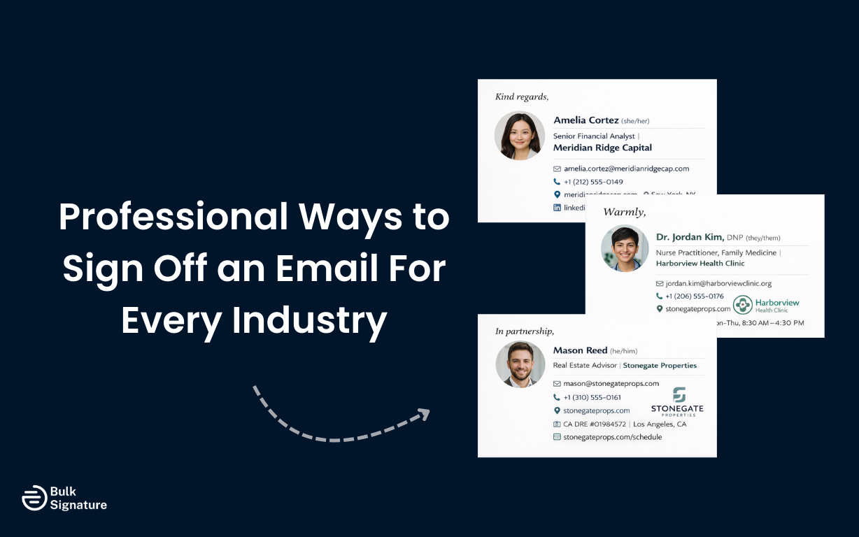 Professional Ways to Sign Off an Email For Every Industry